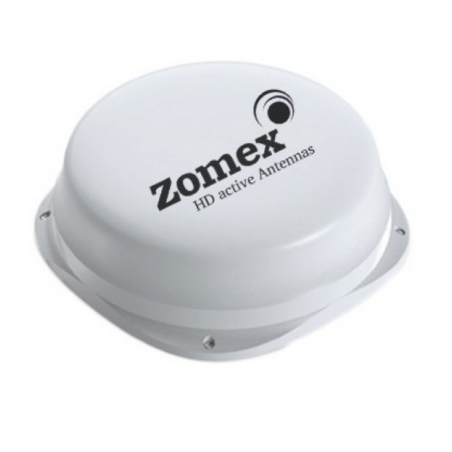ANTENA OMNIDIRECCIONAL ULTRA PLANA CON AMPLIFICADOR FLAT ZOMEX IDEAL PARA CARAVANAS, VEHICULOS ...