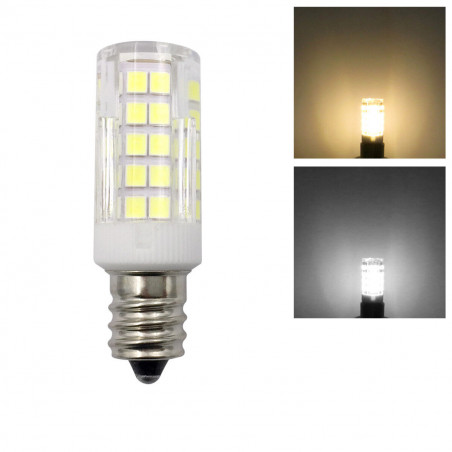 LAMPARA LED E12 12 VOLTIOS, 3 WATIOS, 330 LUMENES, LUZ BLANCA