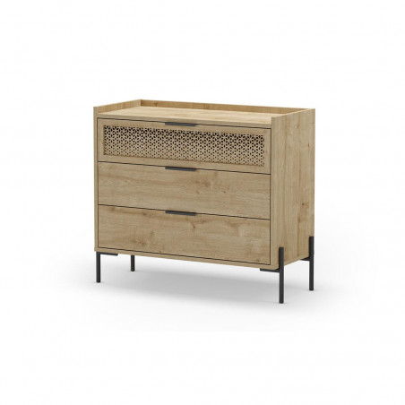 INCA COMODA 3 CAJONES COLOR ROBLE