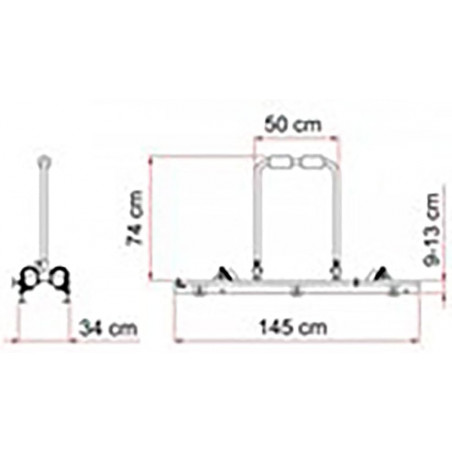 PORTABICICLETAS CARRY-BIKE GARAGE SLIDE PRO BIKE FIAMMA CORREDIZO ...