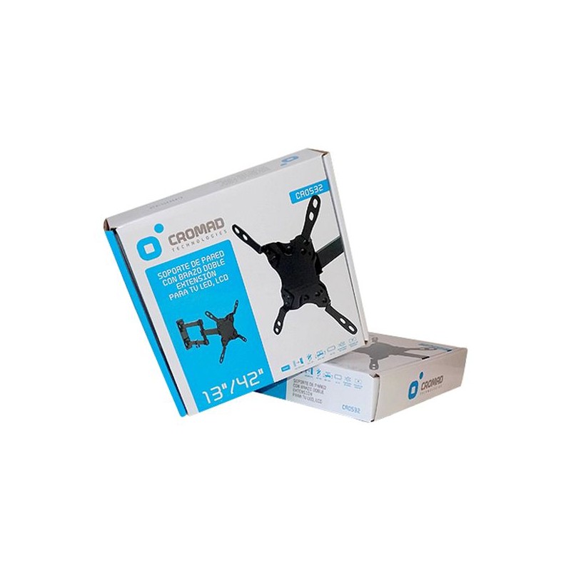 SOPORTE TELEVISOR CROMAD CR0532 DE PARED DOBLE BRAZO PARA TV DE 13" A ...