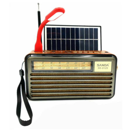 RADIO CON PANEL SOLAR, FM, AM, SW , USB, MICRO SD, BLUETOOTH, SANDA SD ...