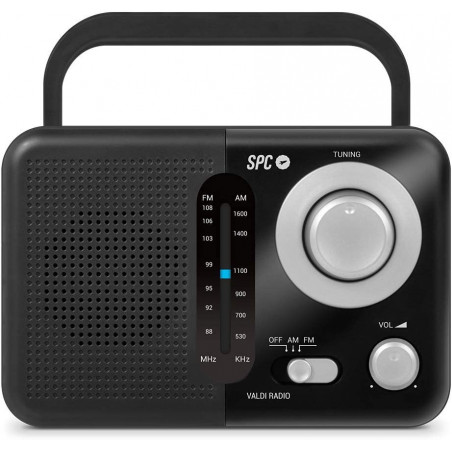 RADIO PORTATIL AM/FM SCP VALDI, CON ASA DE TRANSPORTE, GRAN VISIBILIDAD ...